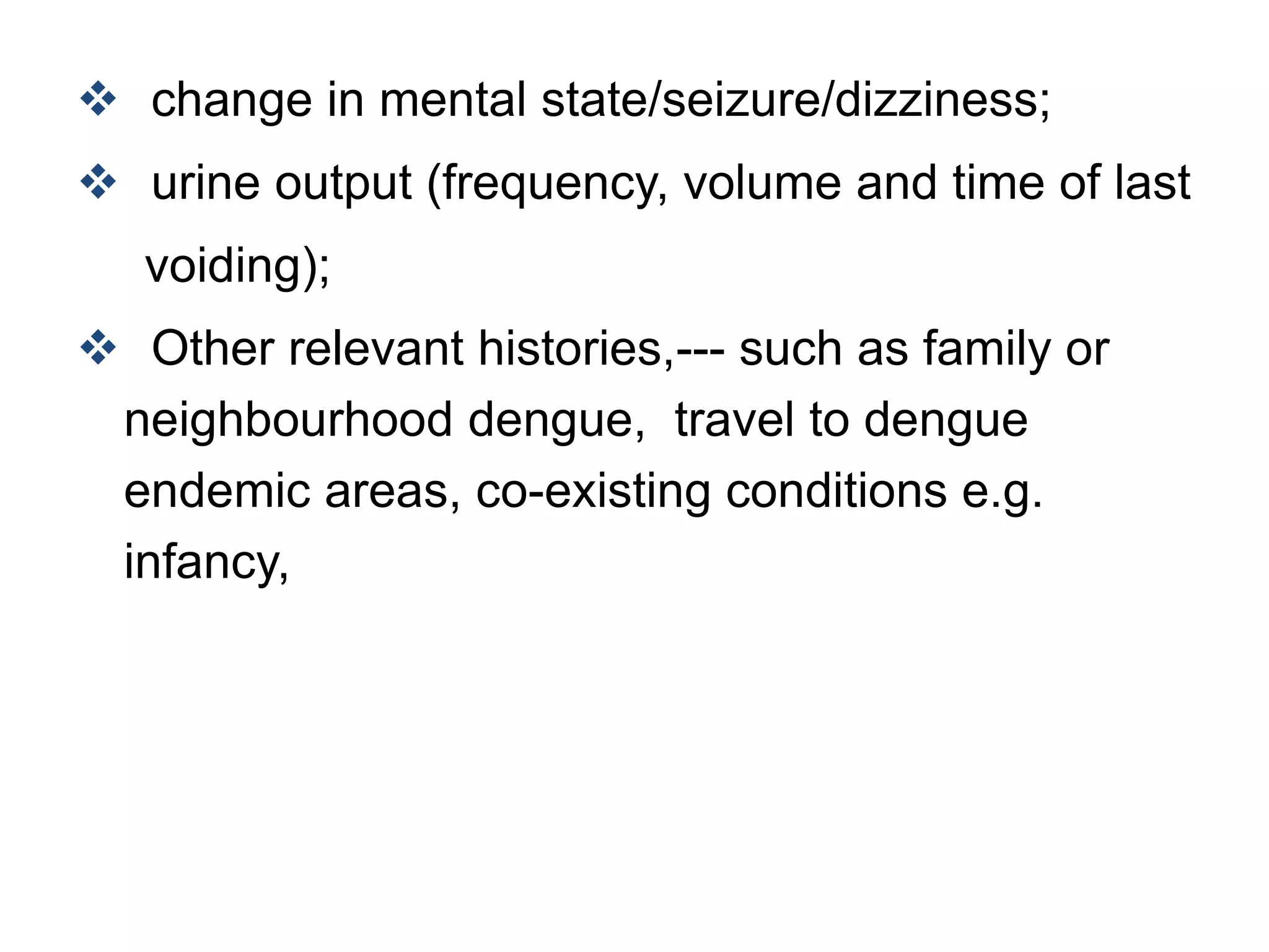 dengue diagnosis and management | PPTX