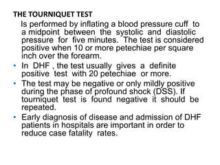dengue diagnosis and management | PPTX