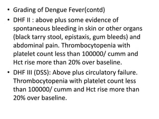 dengue diagnosis and management | PPTX