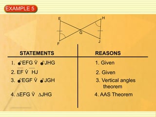 Proving Congruent Triangles using Two Way Table | PPTX