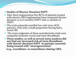 DUAL ANTIPLATELET THERAPY | PPT