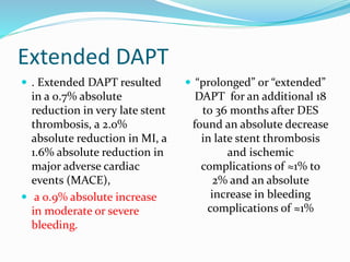 DUAL ANTIPLATELET THERAPY | PPT