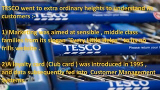 TESCO MINI CASE STUDY | PPT
