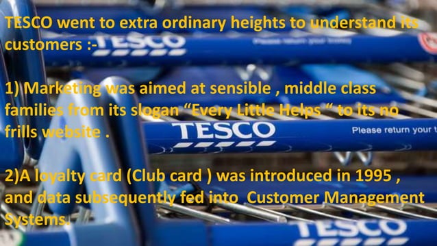 TESCO MINI CASE STUDY | PPT