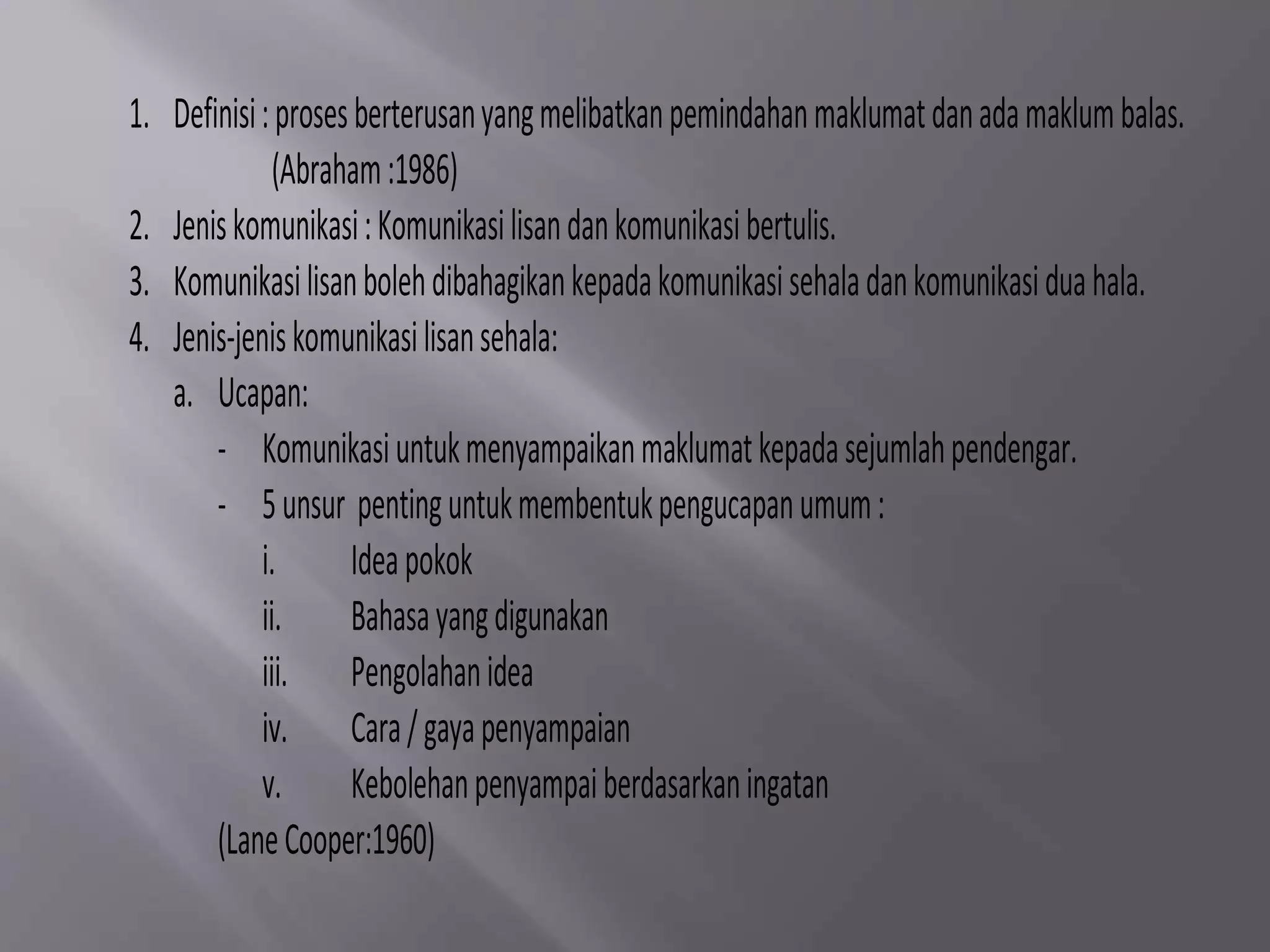 Bab 4 Komunikasi Lisan | PPTX