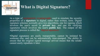 Digital signature | PPTX