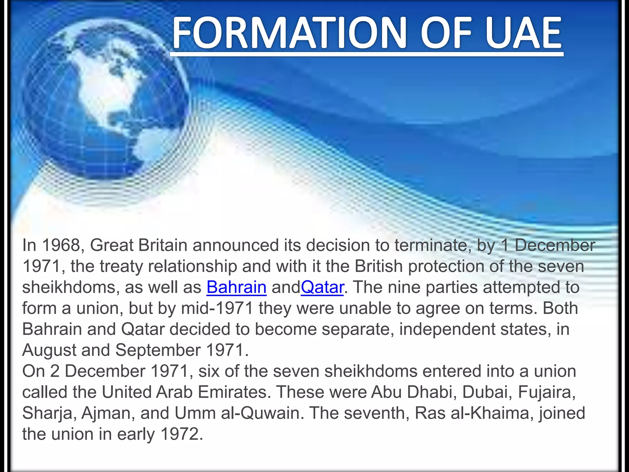 uae powerpoint presentation | PPTX