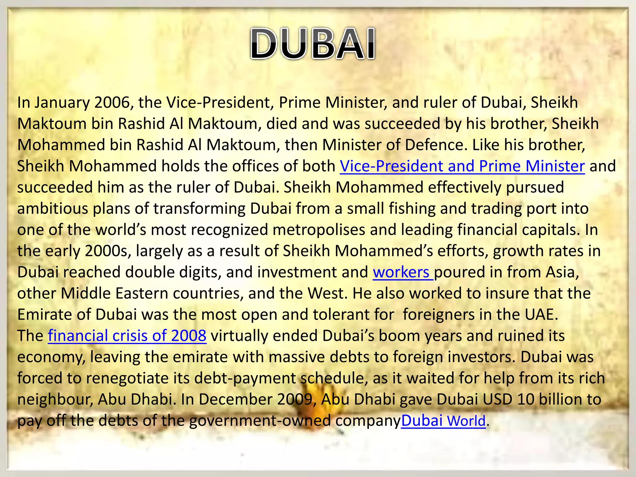 uae powerpoint presentation | PPTX