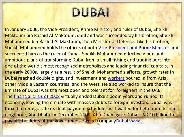 uae powerpoint presentation | PPTX