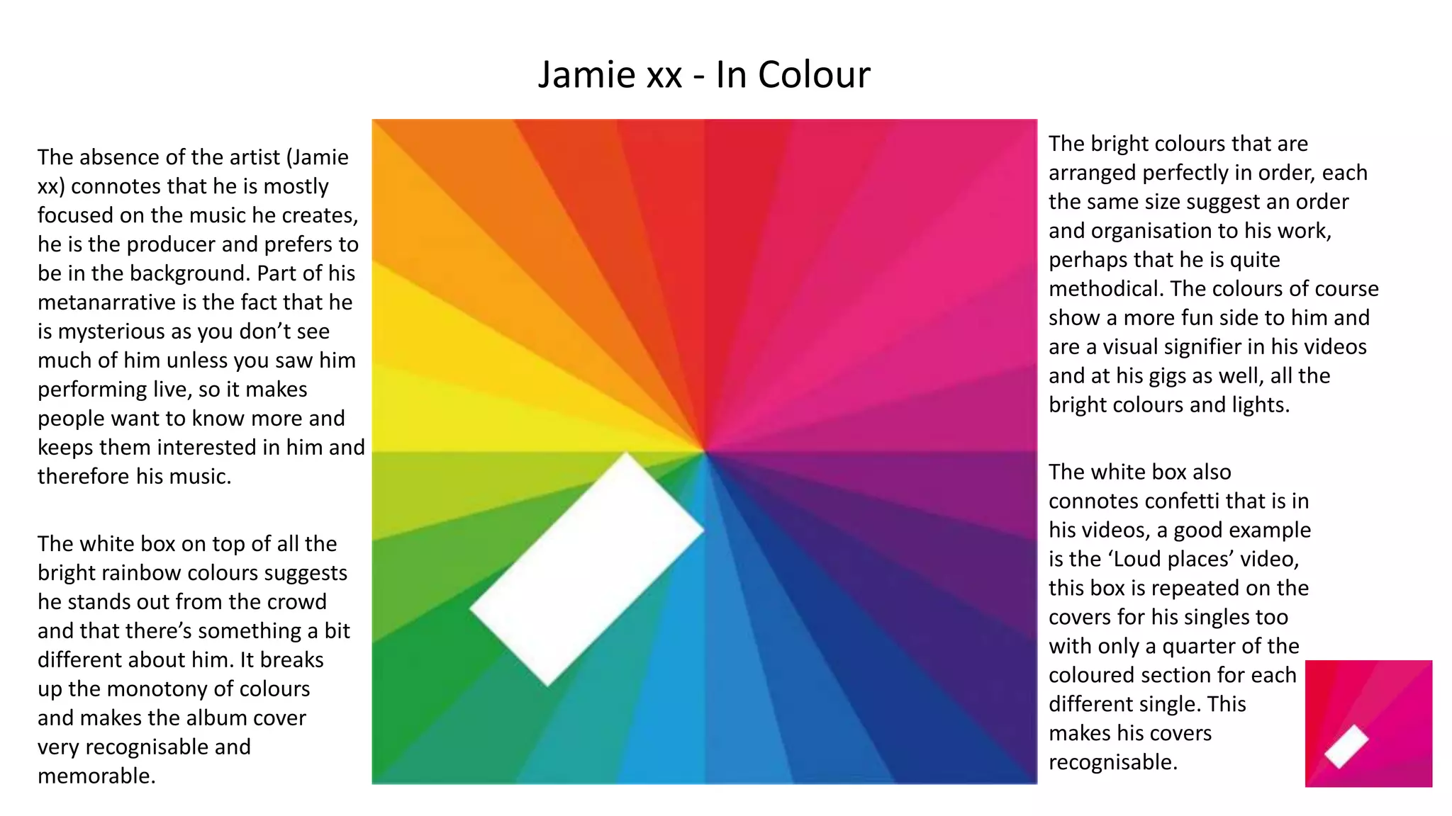 Jamie xx album cover analysis | PPTX
