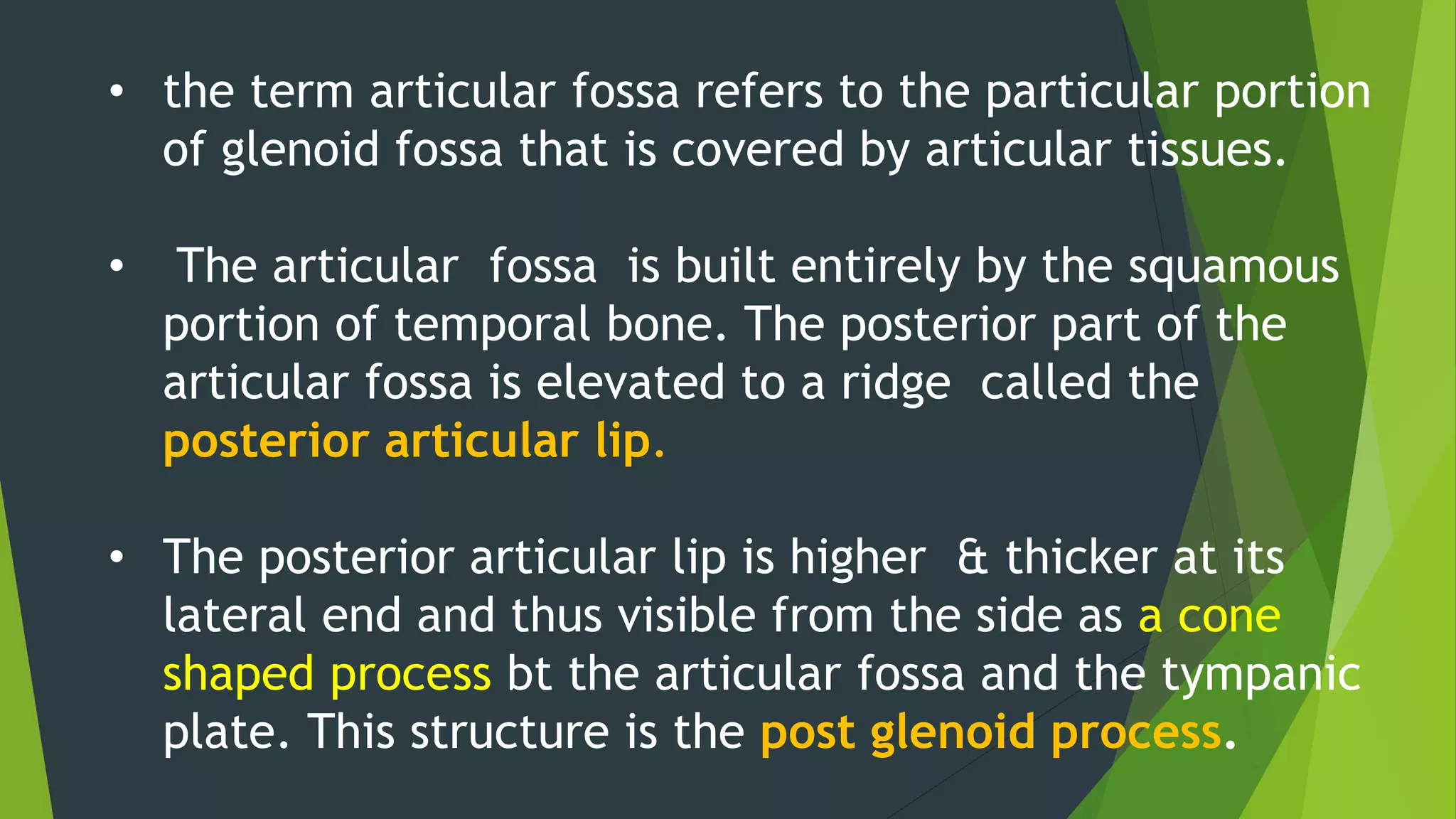 Presentation temporomandibular joint anatomy | PPTX