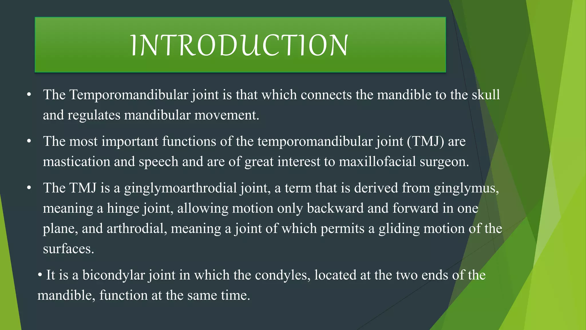 Presentation temporomandibular joint anatomy | PPTX
