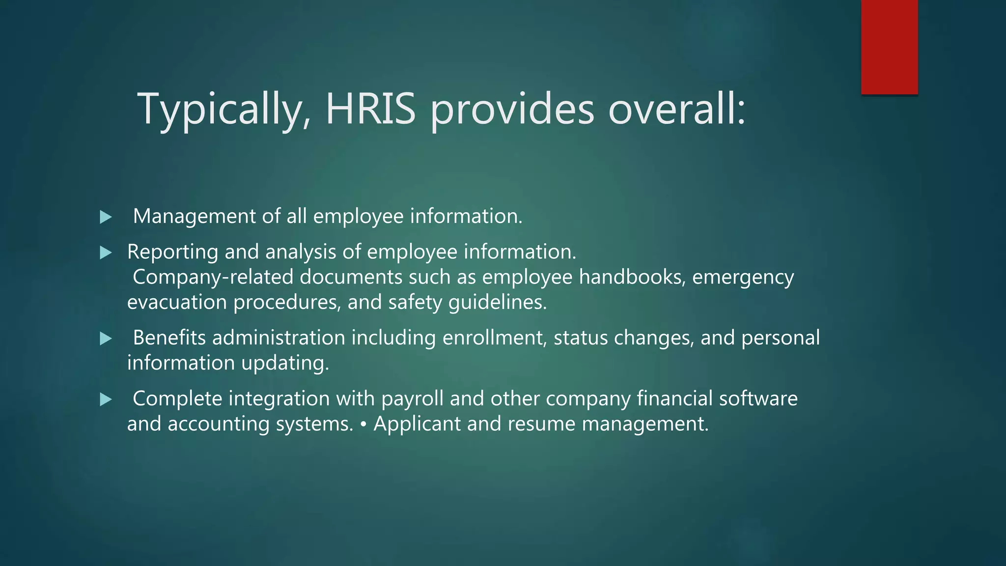 web based on hris in hrp | PPT