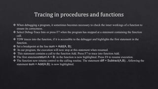 Debugger Of Turbo C | PPT