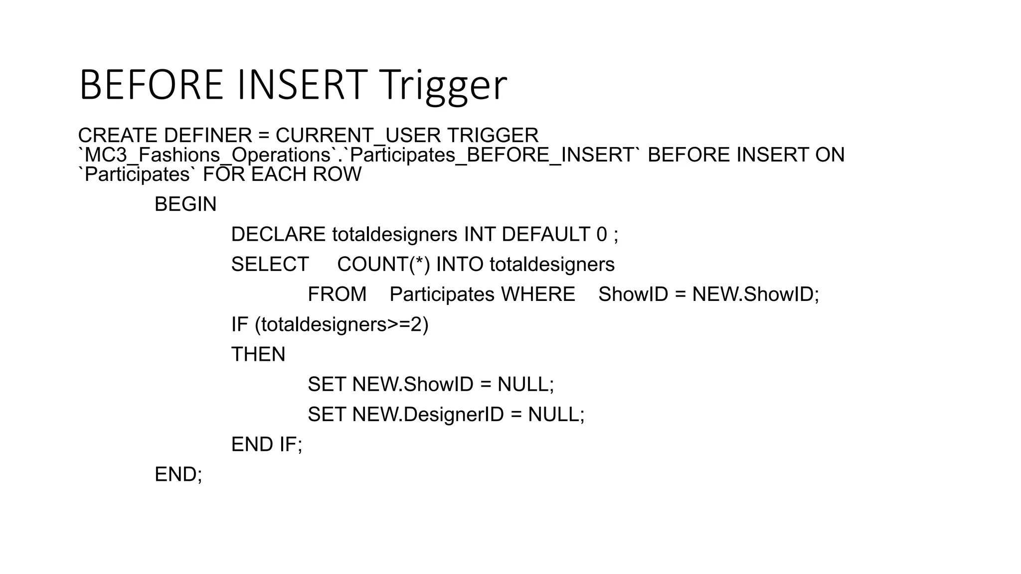 Database Project | PPTX