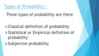 PROBABILITY | PPTX