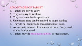 Pharmaceutics and Tablet | PPTX