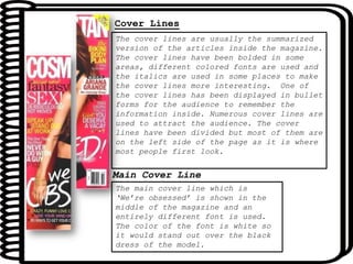 Magazine Cover Analysis | PPT