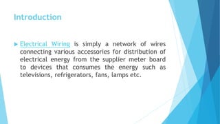 Electrical wiring | PPTX