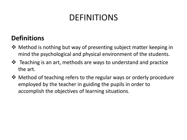 METHODS OF TEACHING MATHEMATICS | PPTX | Secondary Education | Education