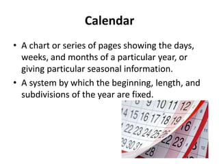 Yearly School Calendar | PPT