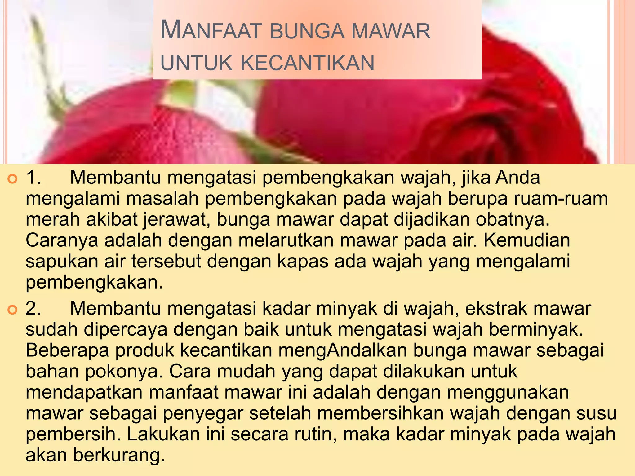 Powerpoint bunga mawar | PPTX