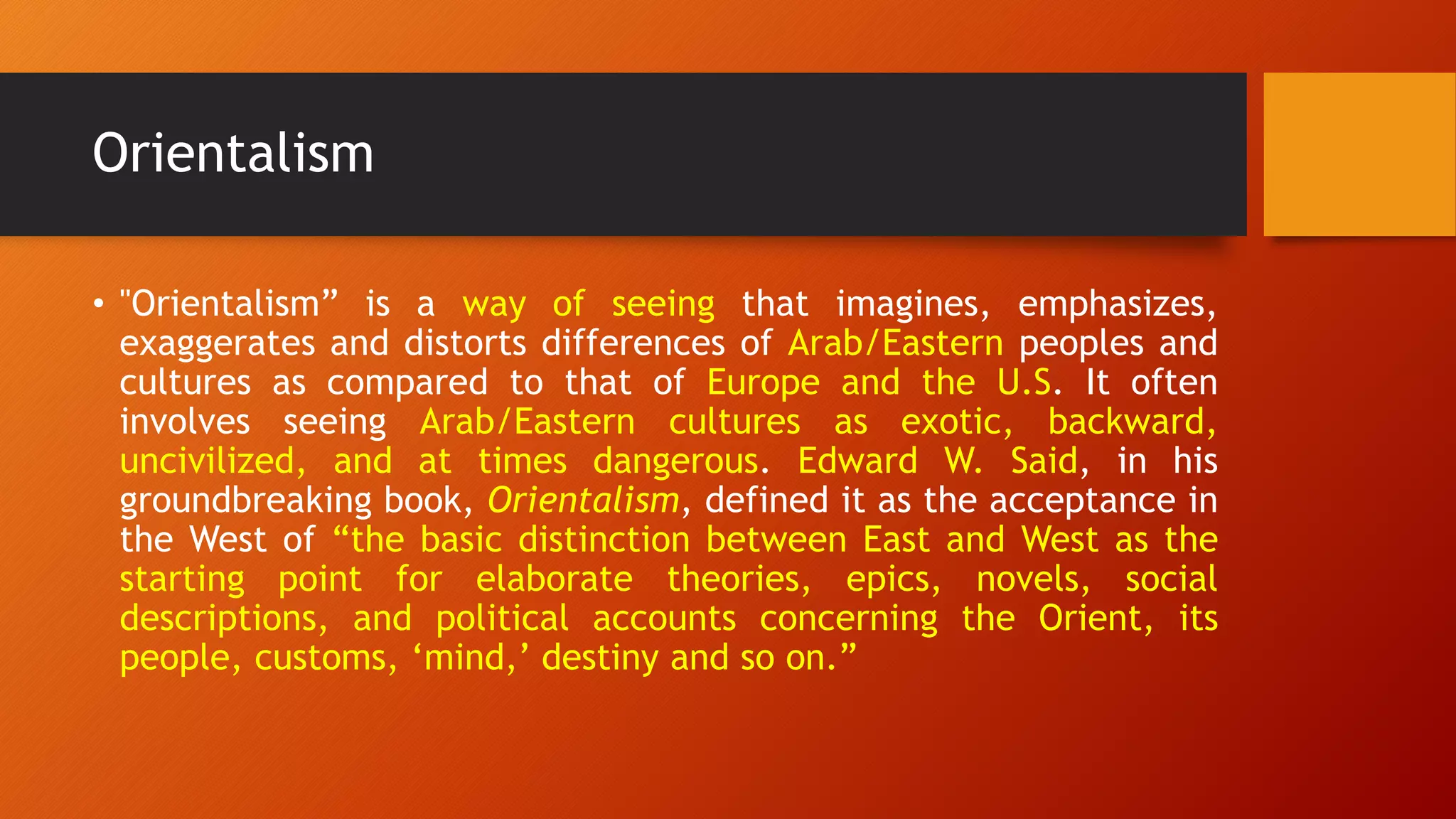 Orientalism | PPTX
