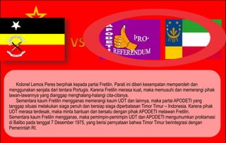INTEGRASI TIMOR TIMUR | PPTX