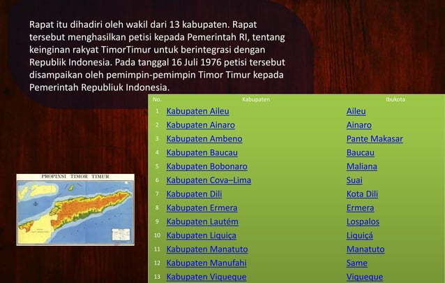 INTEGRASI TIMOR TIMUR | PPTX