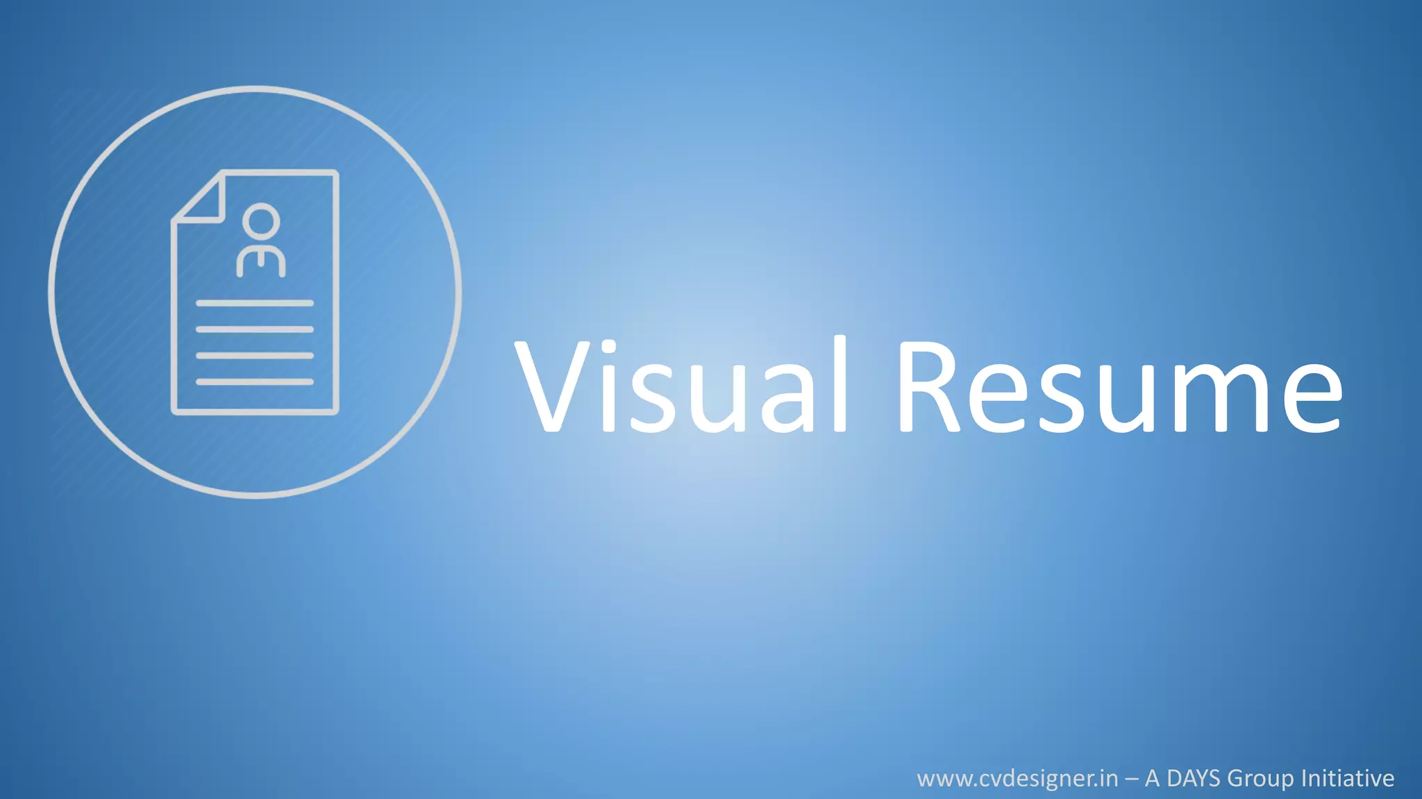 Visual Resume | PPT