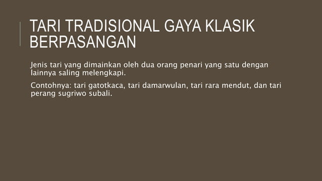 tari tradisional nusantara | PPTX