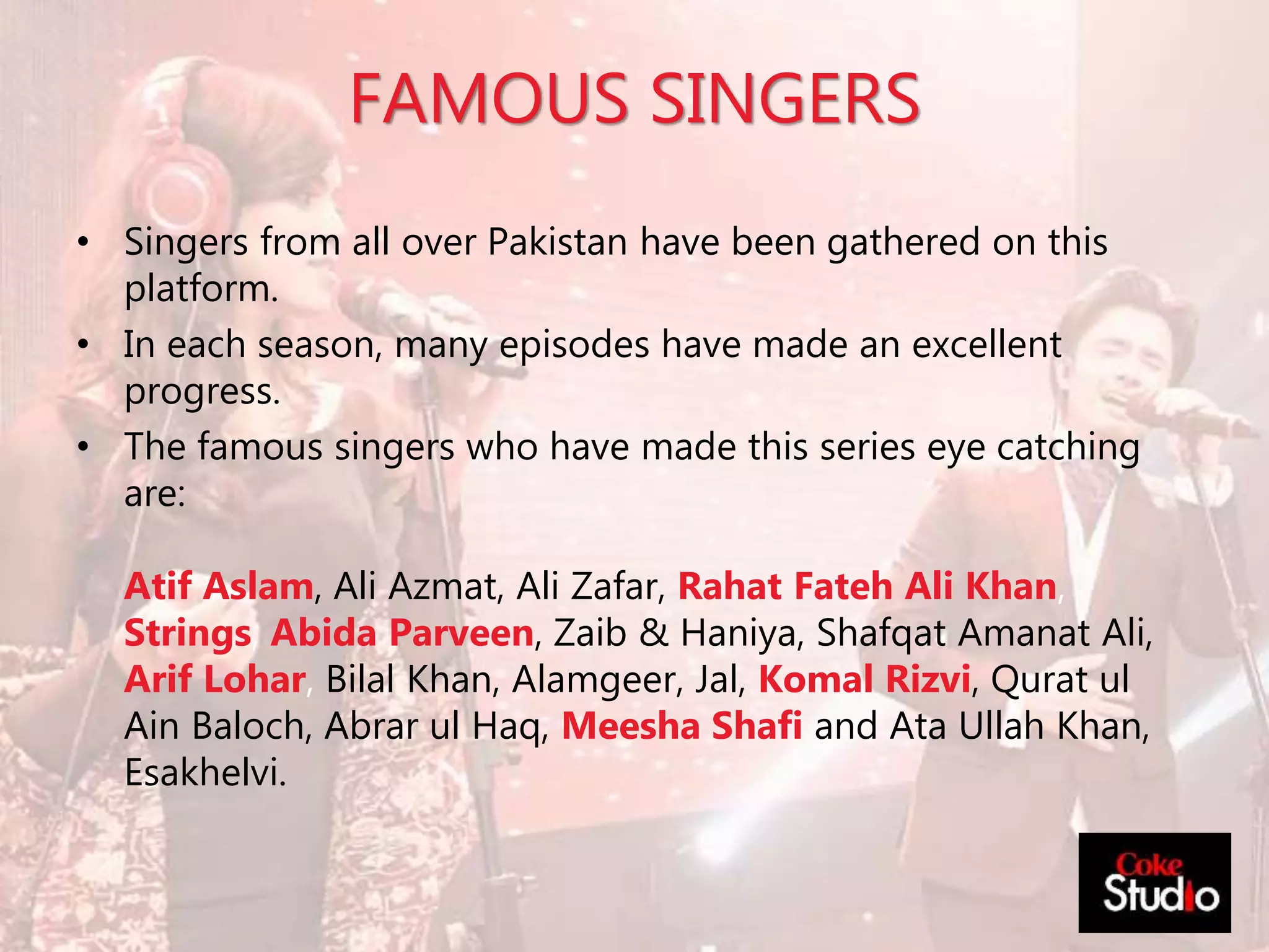 Coke Studio - Pakistan | PPTX | World/International Music | Music