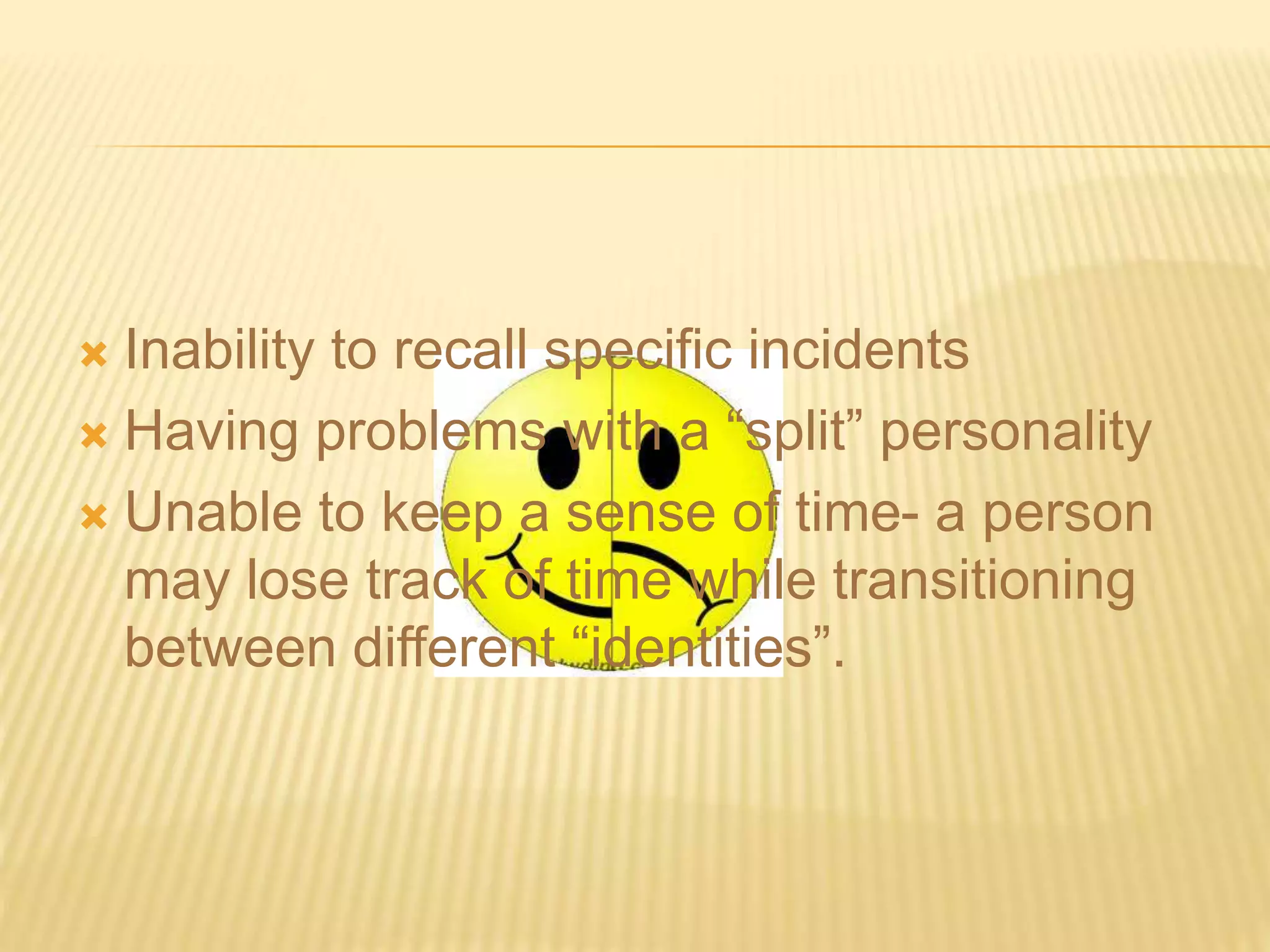 Multiple personality disorder | PPTX