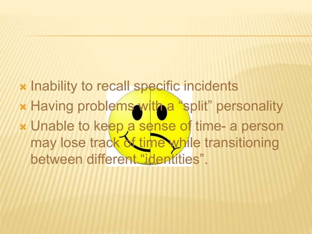 Multiple personality disorder | PPTX
