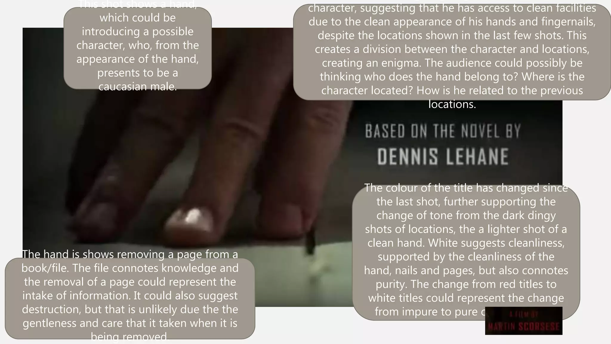 Opening Sequence Analysis | SHUTTER ISLAND | PPTX