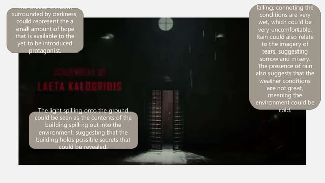 Opening Sequence Analysis | SHUTTER ISLAND | PPTX