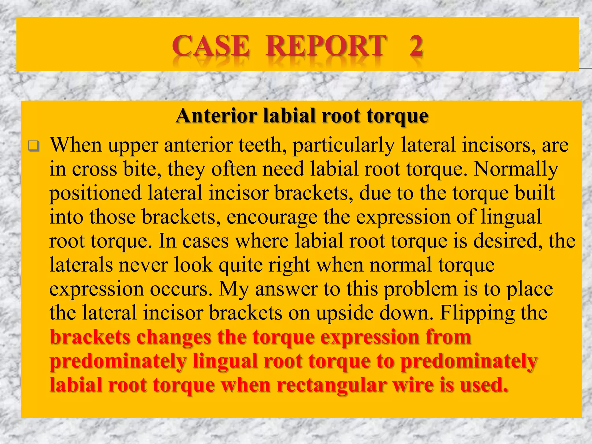 Torque in orthodontics | PPTX