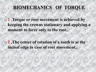 Torque in orthodontics | PPTX
