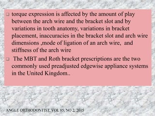 Torque in orthodontics | PPTX