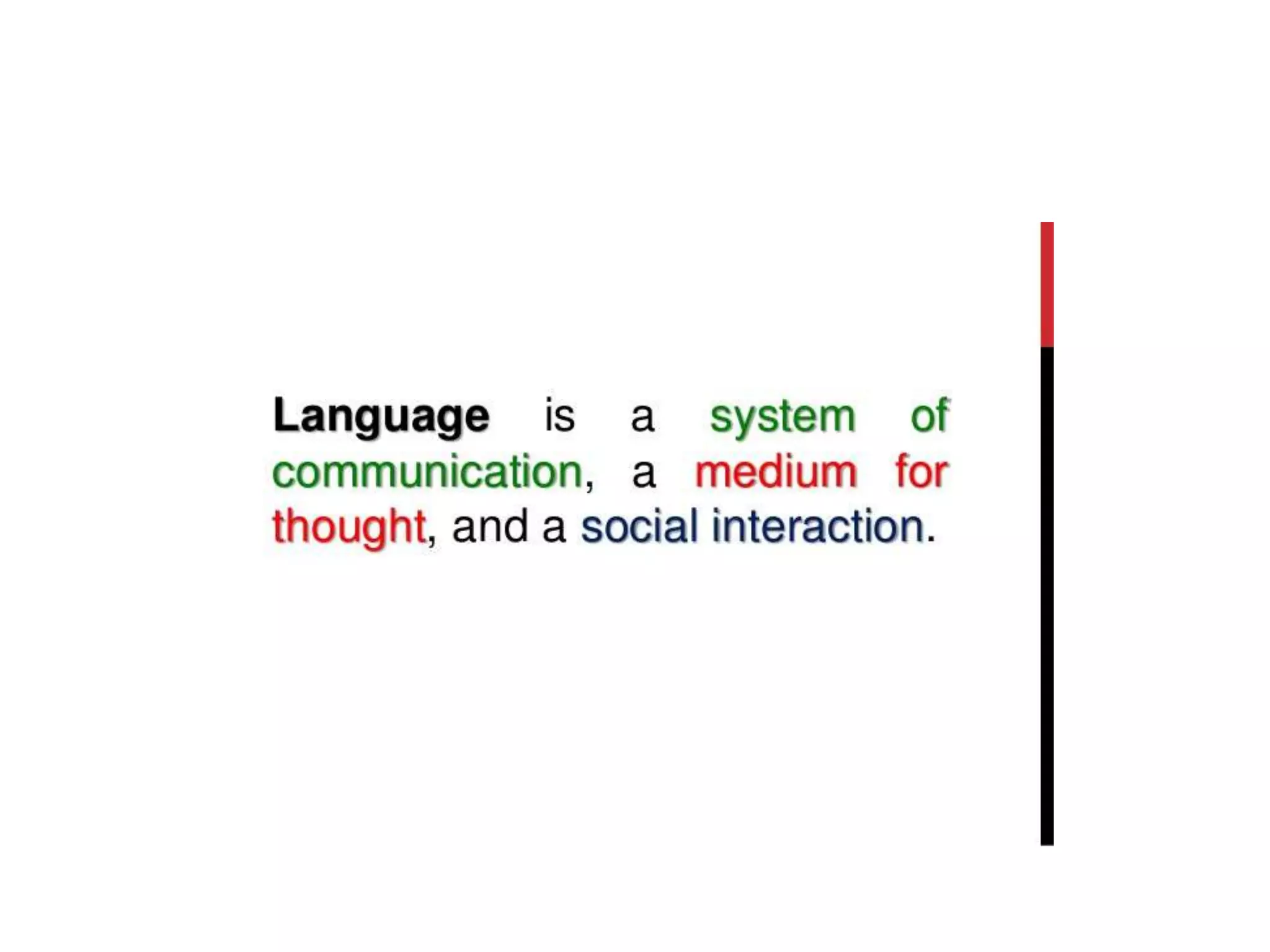Characteristics of Language | PPTX | Science