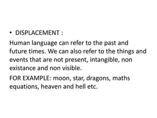 Characteristics of Language | PPTX