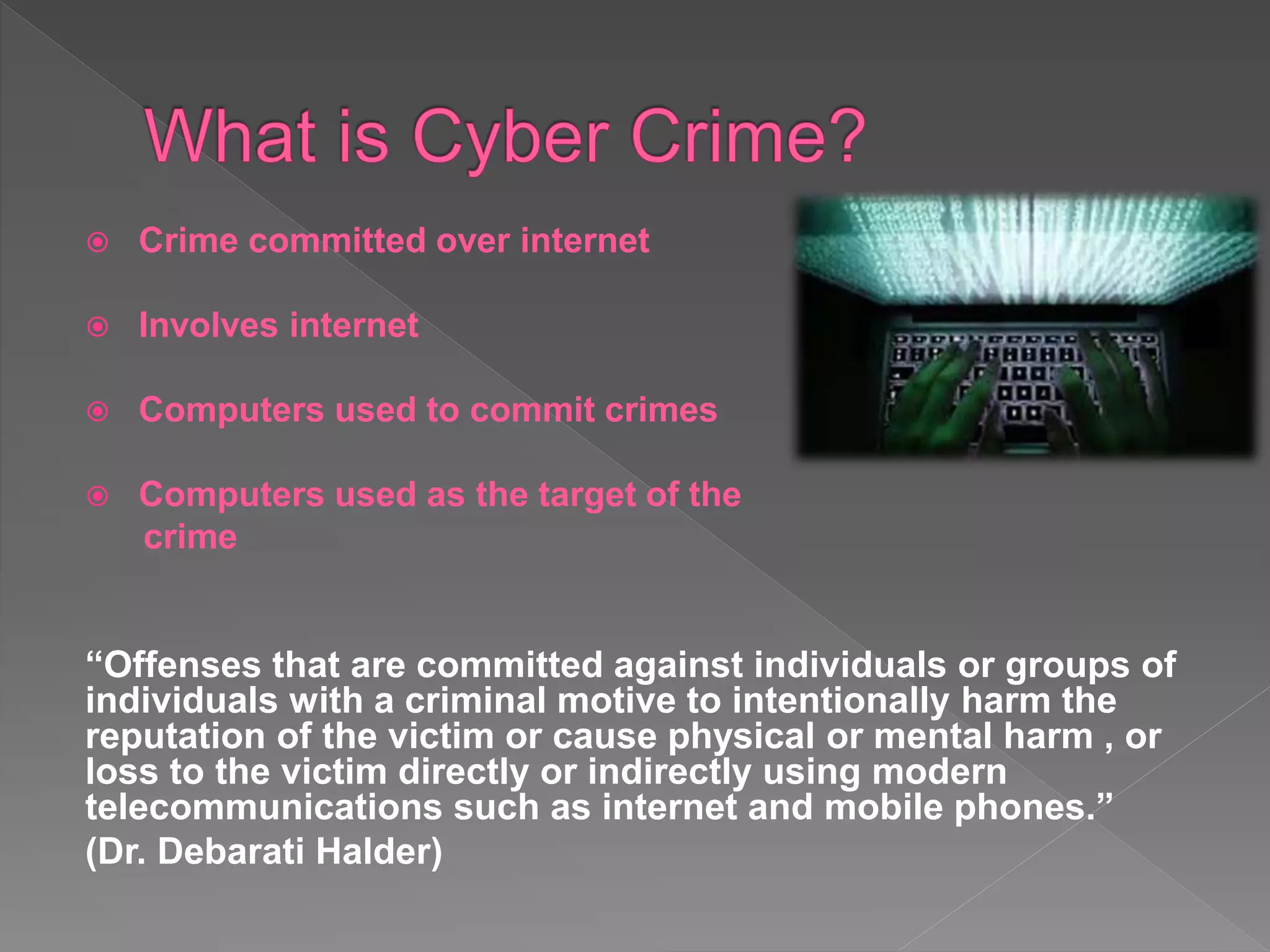 cyber crime | PPTX