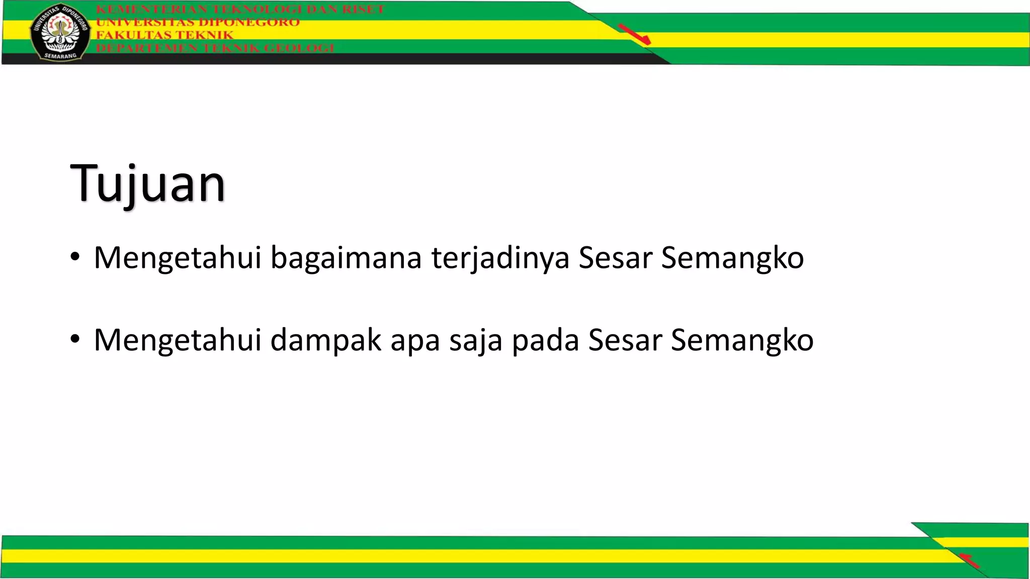 Analisis Kinematik dan Dinamik Sesar Semangko | PPTX