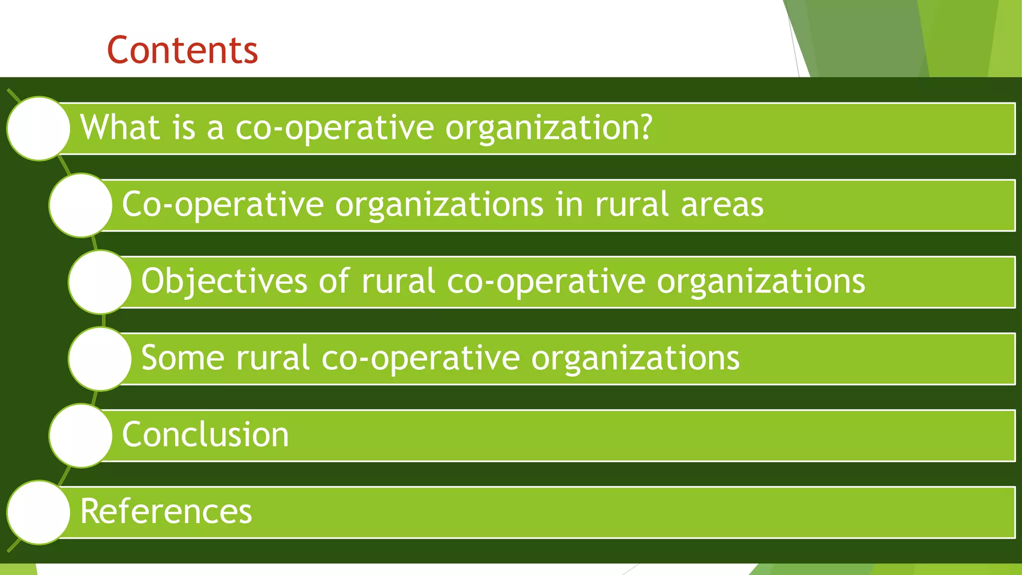 Co-operative organizations | PPTX