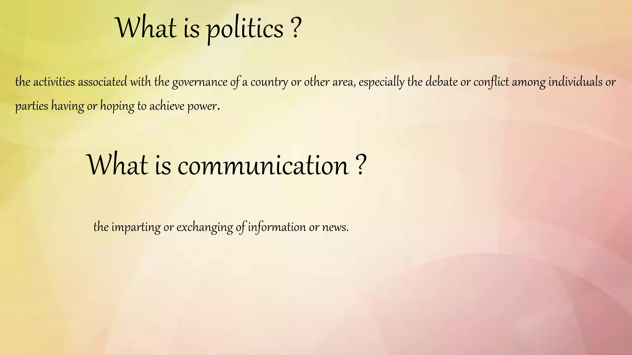 political communication | PPT