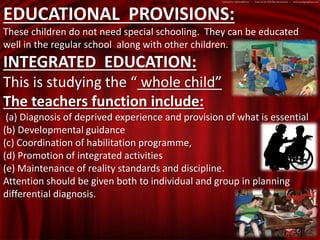 Educational needs for Differently Abled children | PPTX