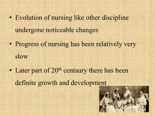 evolution in nursing | PPTX
