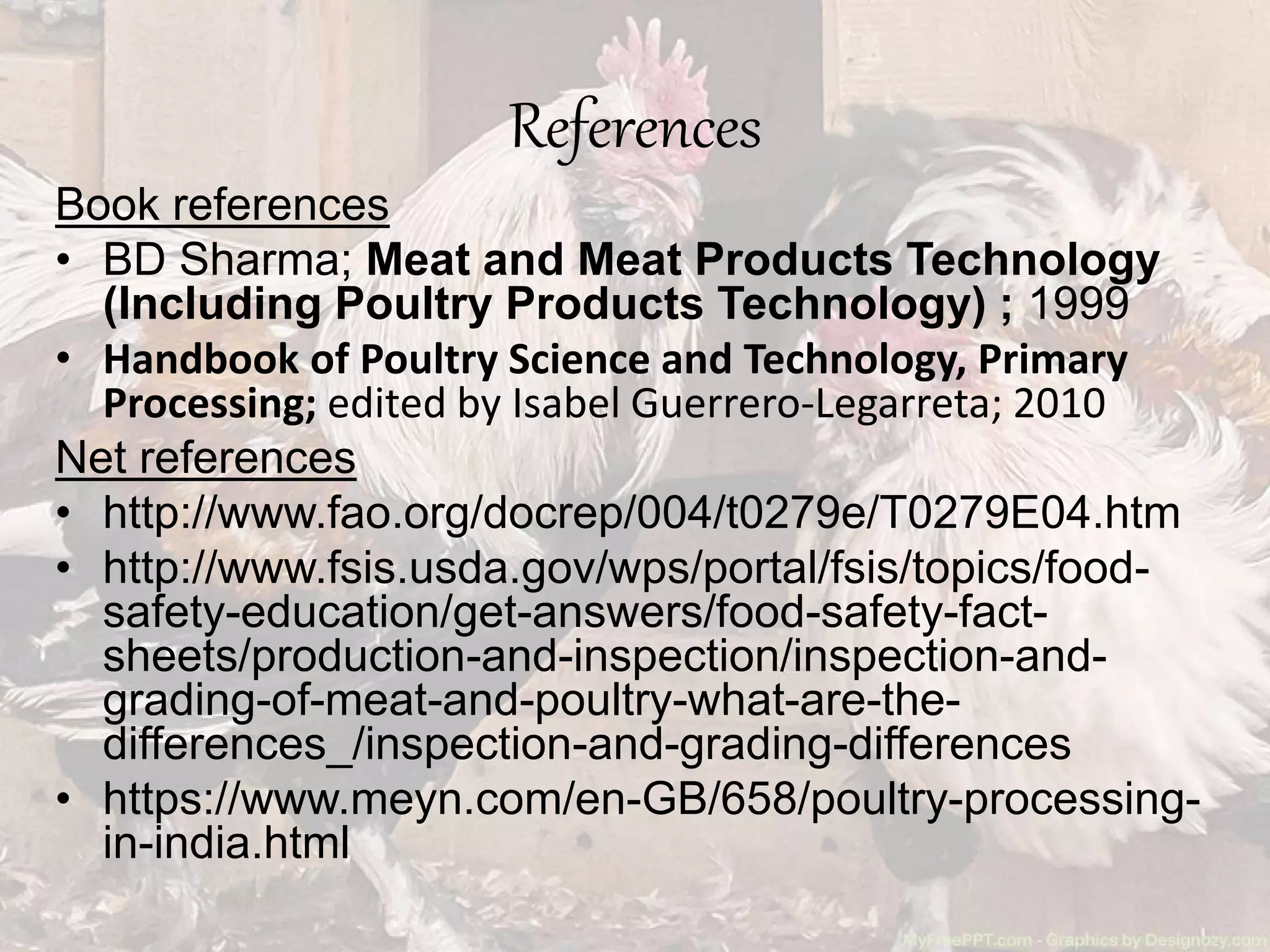 Poultry processing | PPTX