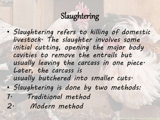 Poultry processing | PPTX