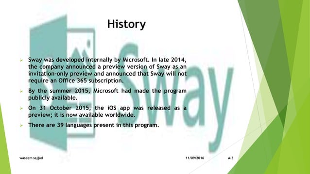 sway | PPTX
